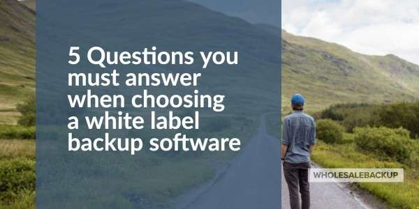 Offer Backup Service with our White Label Backup Software (Fast)